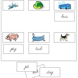 Montessori Cursive Step 1 Phonetic Language Series Bundle [CLIPART ...