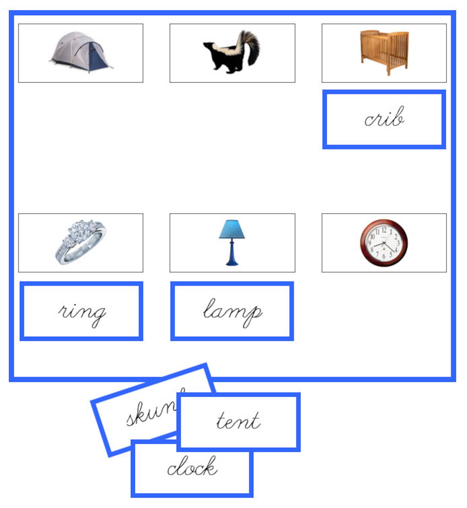Montessori Blue Phonetic Language Series Bundle CURSIVE | Etsy