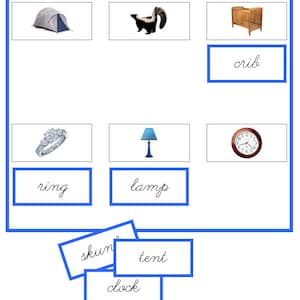 Montessori Blue Phonetic Language Series Bundle CURSIVE (photos ...