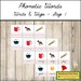 Phonetic Matching Cards Set 1 - Montessori Language - Printable ...