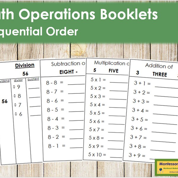 Montessori Math - Etsy
