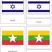 Flags of the World Bundle Geography Printable Montessori Cards Digital ...