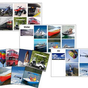 Transportation Sorting Cards & Control Chart - Preschool - Printable ...