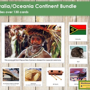 Australia/oceania Continent Bundle Geography Printable | Etsy