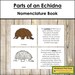 Parts of an Echidna Nomenclature Book - Montessori Zoology (digital ...