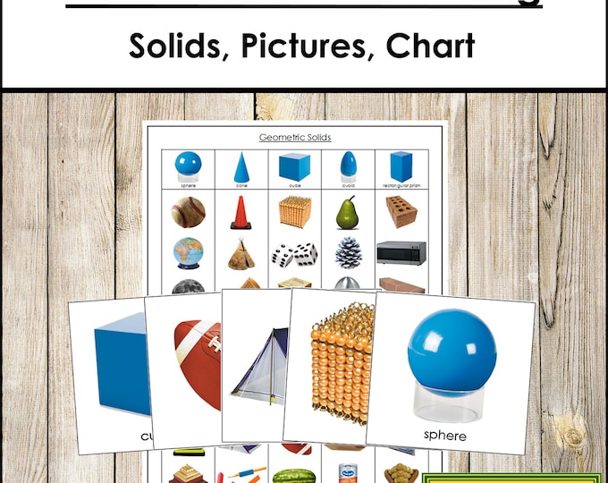 Geometric Solids Matching, Fine Motor Skills, Kids Gift, Montessori ...