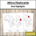 Map of Africa Flashcards - Montessori Geography (digital Download) - Etsy