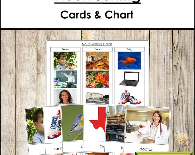 Montessori Elementary Grammar Box, Filling Envelope Set, Command Box ...