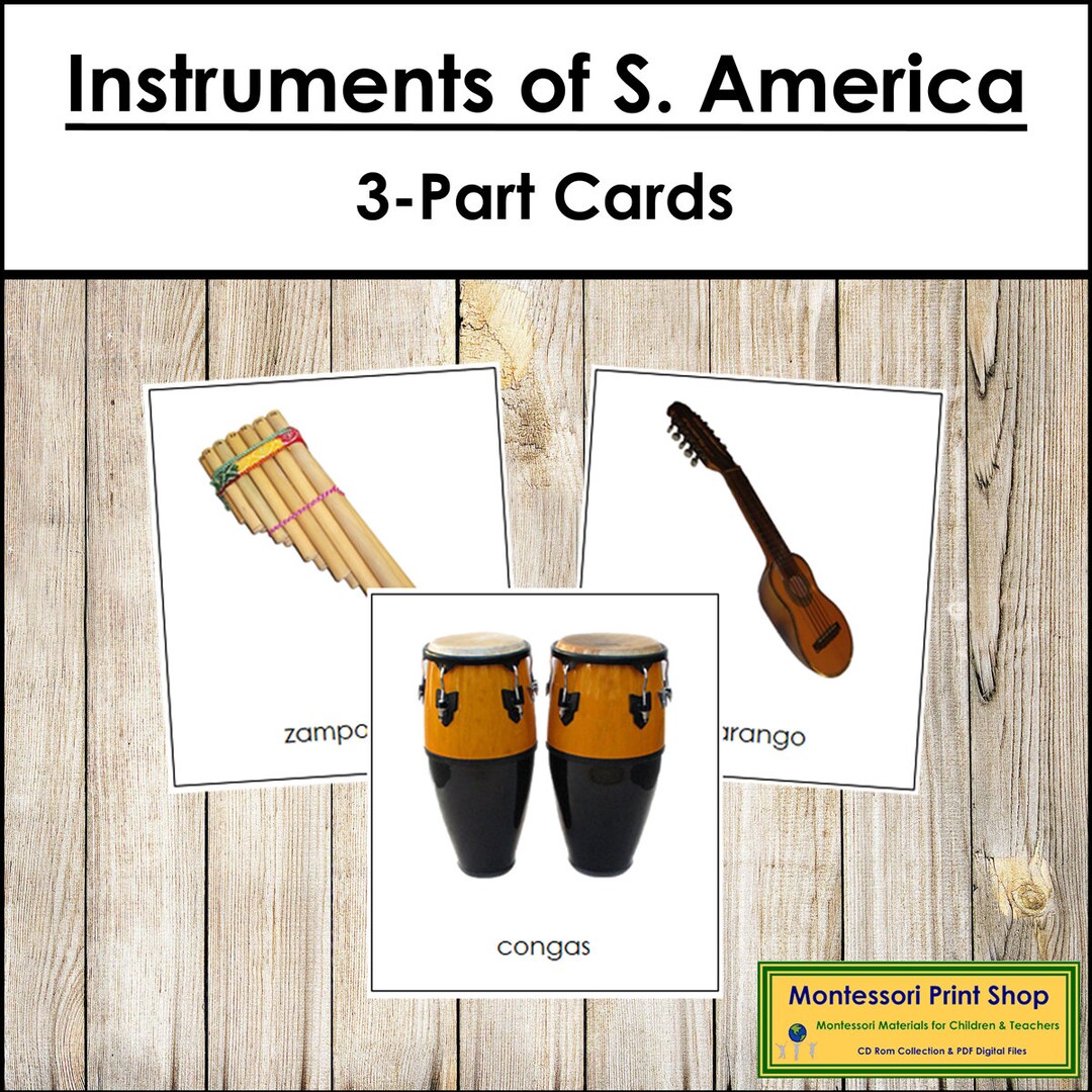 Musical Instruments of South America - Continent Cards - Geography ...