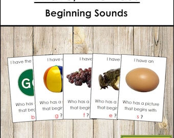 Educational Literacy Center Phonics Resource Game Beginning Sounds Q, V ...