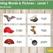 Rhyming Words & Pictures Level 1 Montessori Language | Etsy