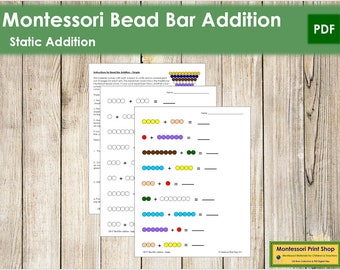 Montessori Math Cards - Etsy