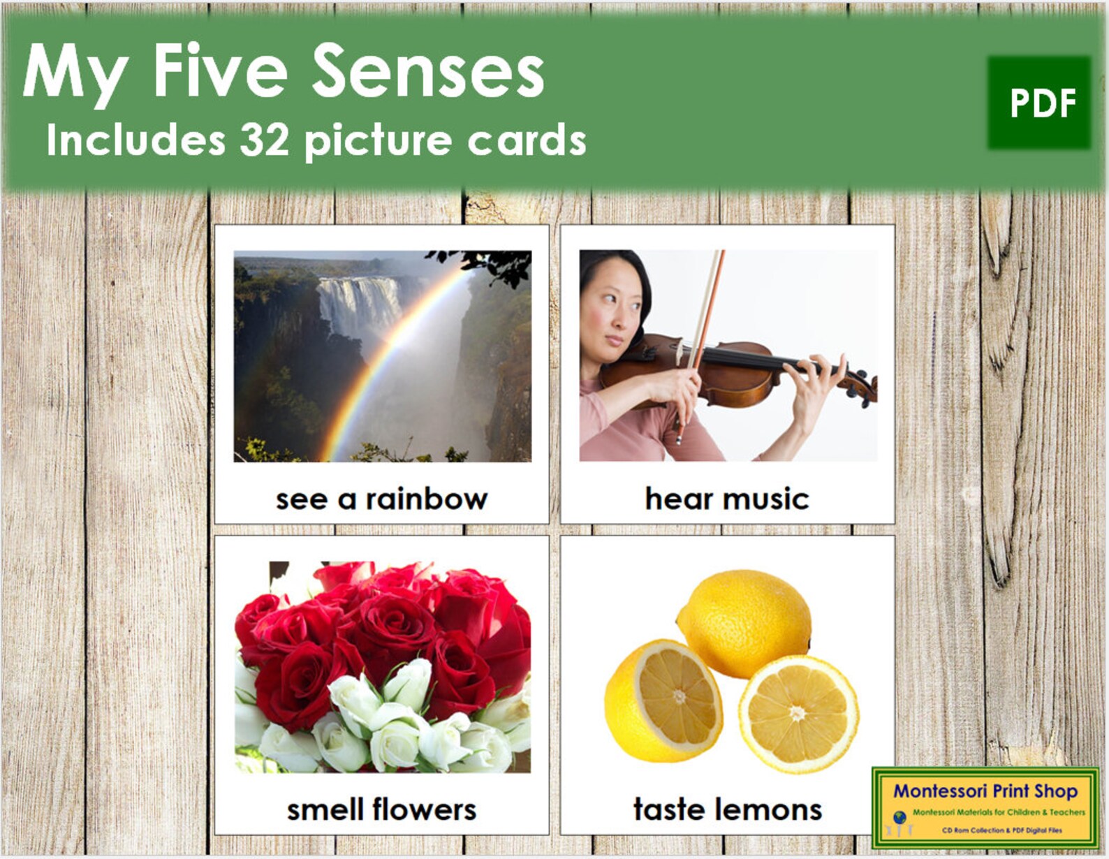 My Five Senses Book Printable Toddler Montessori Cards - Etsy