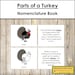 Parts of a Turkey Nomenclature Book - Montessori Zoology (digital ...