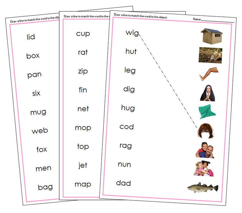 Montessori Pink Phonetic Language Series Bundle [PHOTOS] - Primary ...