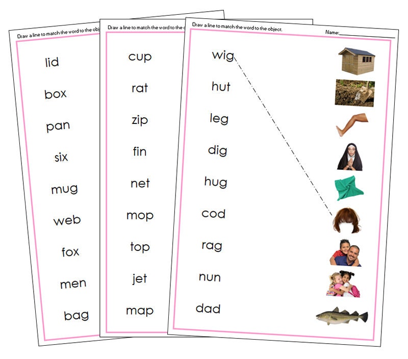 Montessori Pink Phonetic Language Series Bundle [PHOTOS] - Primary ...