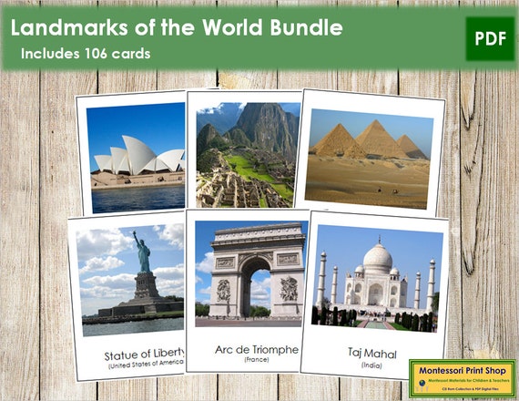 Landmarks of the World Bundle Geography Printable - Etsy