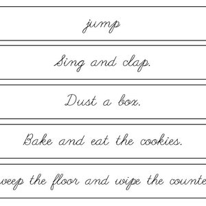 Primary Montessori Grammar Cards Bundle [color-coded] CURSIVE ...