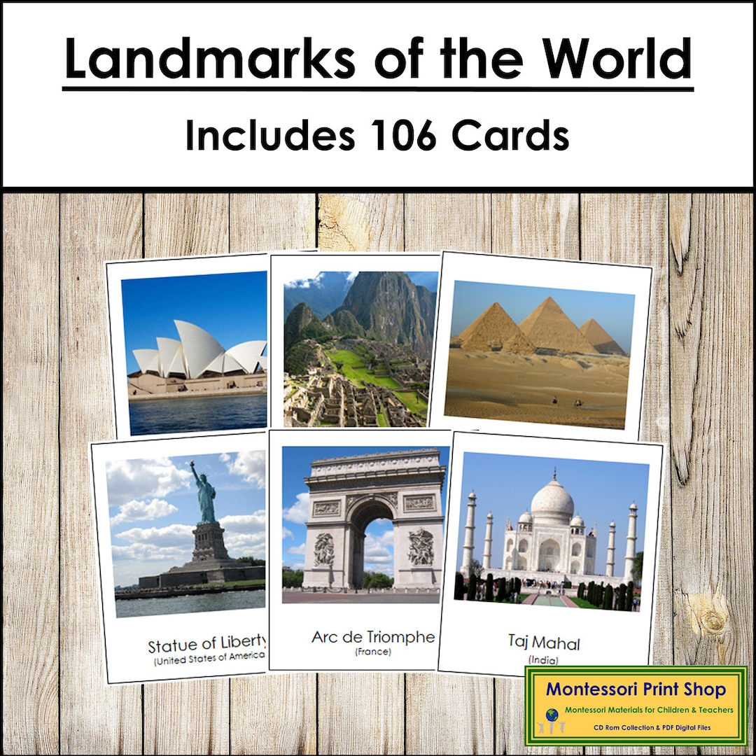 Landmarks of the World Bundle Geography Printable - Etsy