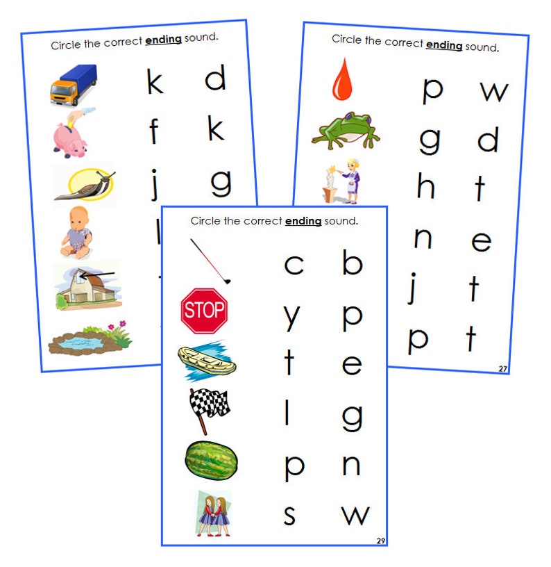 Montessori Blue Phonetic Language Series Bundle CLIPART - Etsy