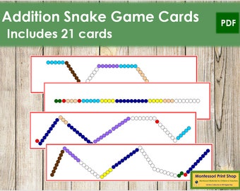 Montessori Math Task Cards - Etsy