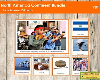 Continent Cards - Etsy