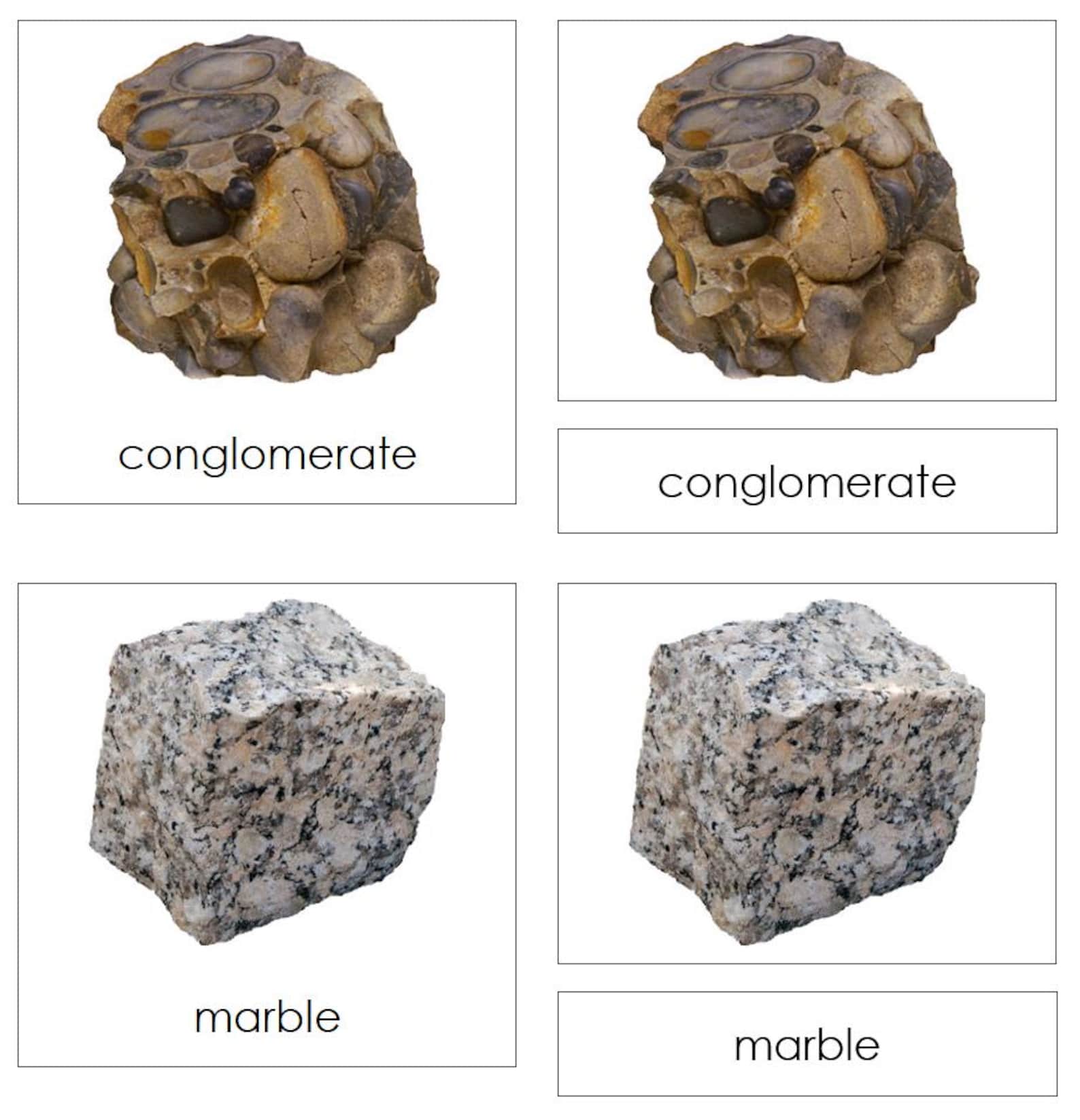 Types of Rocks Sorting Cards & Chart - Montessori Earth Science ...