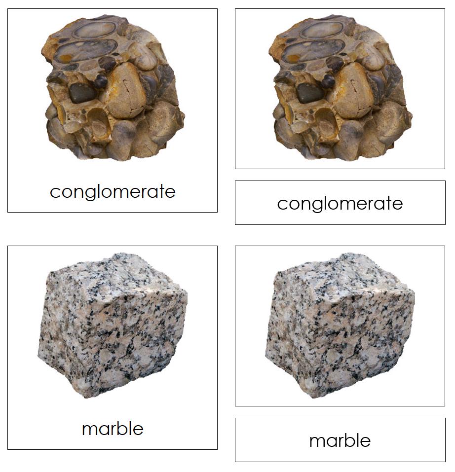 Types of Rocks Sorting Cards & Chart - Montessori Earth Science ...