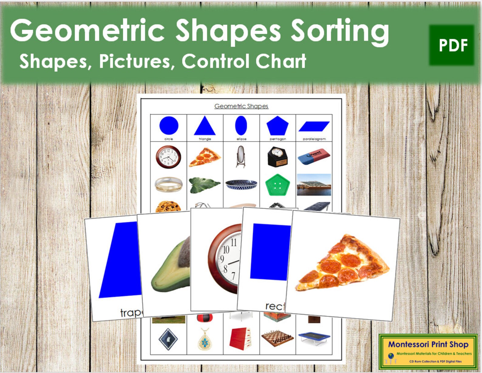 Geometric Shapes Sorting Cards & Chart Primary Geometry - Etsy Canada