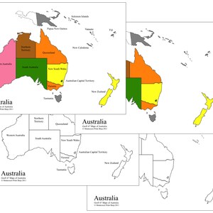 Montessori Maps of the World Bundle (color-coded) - Geography ...