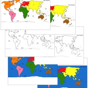 Maps of the World & Masters - Montessori Geography - Printable ...