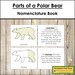 Parts of a Polar Bear Nomenclature Book - Montessori Zoology ...