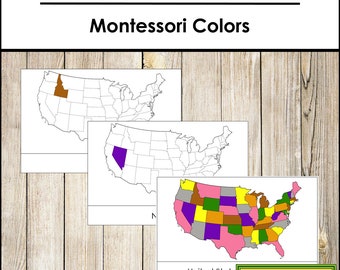 USA 50 State Flashcards Geography Flashcards for Memory Game - Etsy
