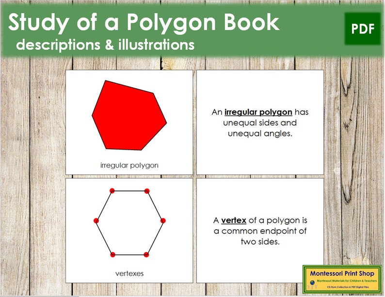The Study of a Polygon Nomenclature Book Geometry - Etsy
