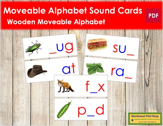 Montessori Sound Cards Printable