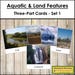 Aquatic & Land Features 3-part Cards Set 1 - Montessori Geography ...