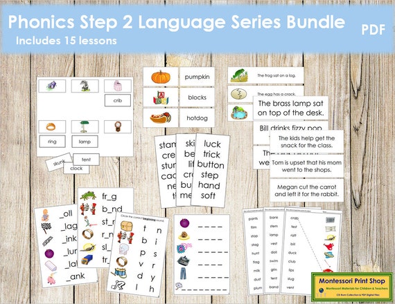 Step 2 Phonetic Language Series Bundle CLIPART Primary | Etsy