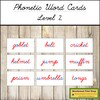 Phonetic Picture Cards Level 1 - Montessori Language - Printable ...