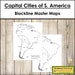 Capital Cities of South America Map [blackline Masters] - Montessori ...