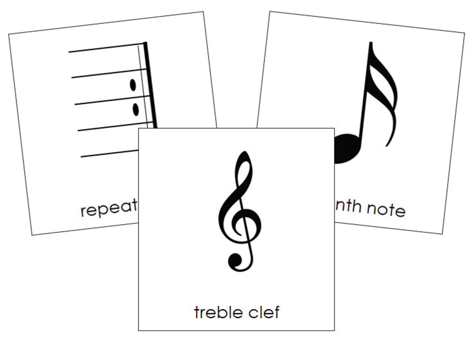 Musical Notes & Symbols 3-part Cards - Music Nomenclature - Printable ...