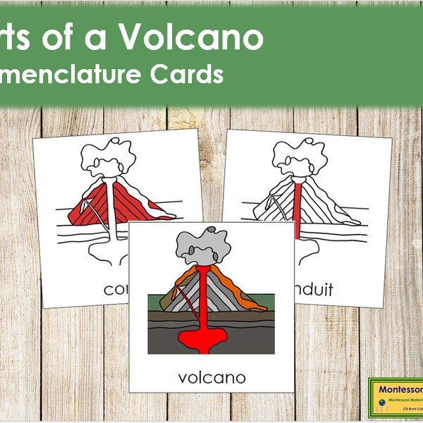 Montessori Volcano - Etsy