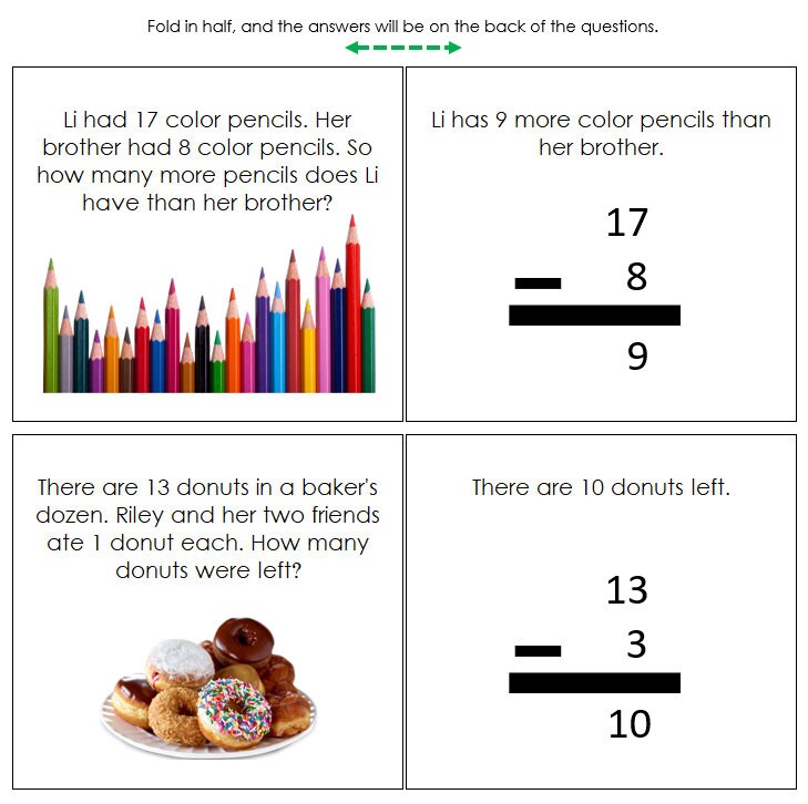 Math Word Problems Bundle Printable Montessori Materials - Etsy