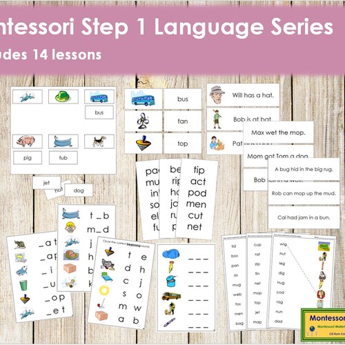 Montessori Blue Phonetic Language Series Bundle PHOTOS - Etsy Canada