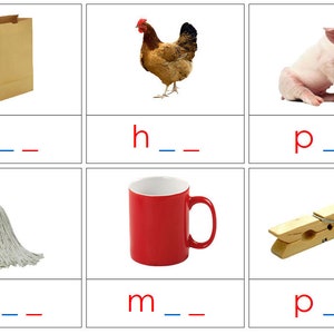 Phonetic Picture Cards [initial Sounds] - Montessori Phonics & Language ...
