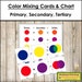 Color Mixing Cards & Chart - Printable Art Materials (digital Download ...