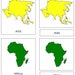 Continents of the World 3-part Cards [color-coded] - Montessori ...
