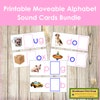 Montessori Moveable Alphabet Sound Cards Bundle Blue/red cursive ...