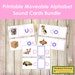 Montessori Moveable Alphabet Sound Cards Bundle Blue/red cursive ...