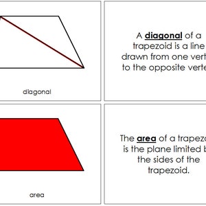 Elementary Montessori Geometry Bundle Math Printable | Etsy