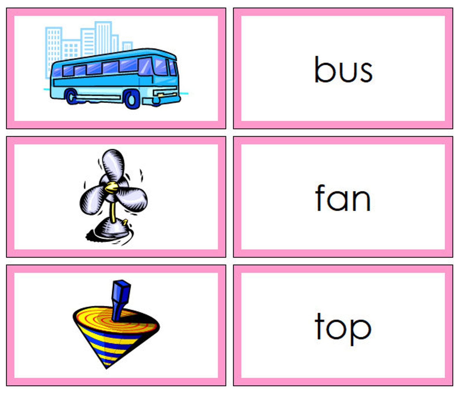 Montessori Pink Phonetic Language Series Bundle CLIPART | Etsy